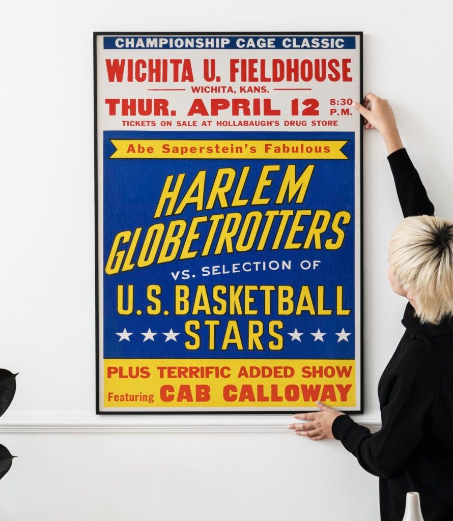 Harlem Globetrotters with Cab Calloway 1962 Promotional Poster ...